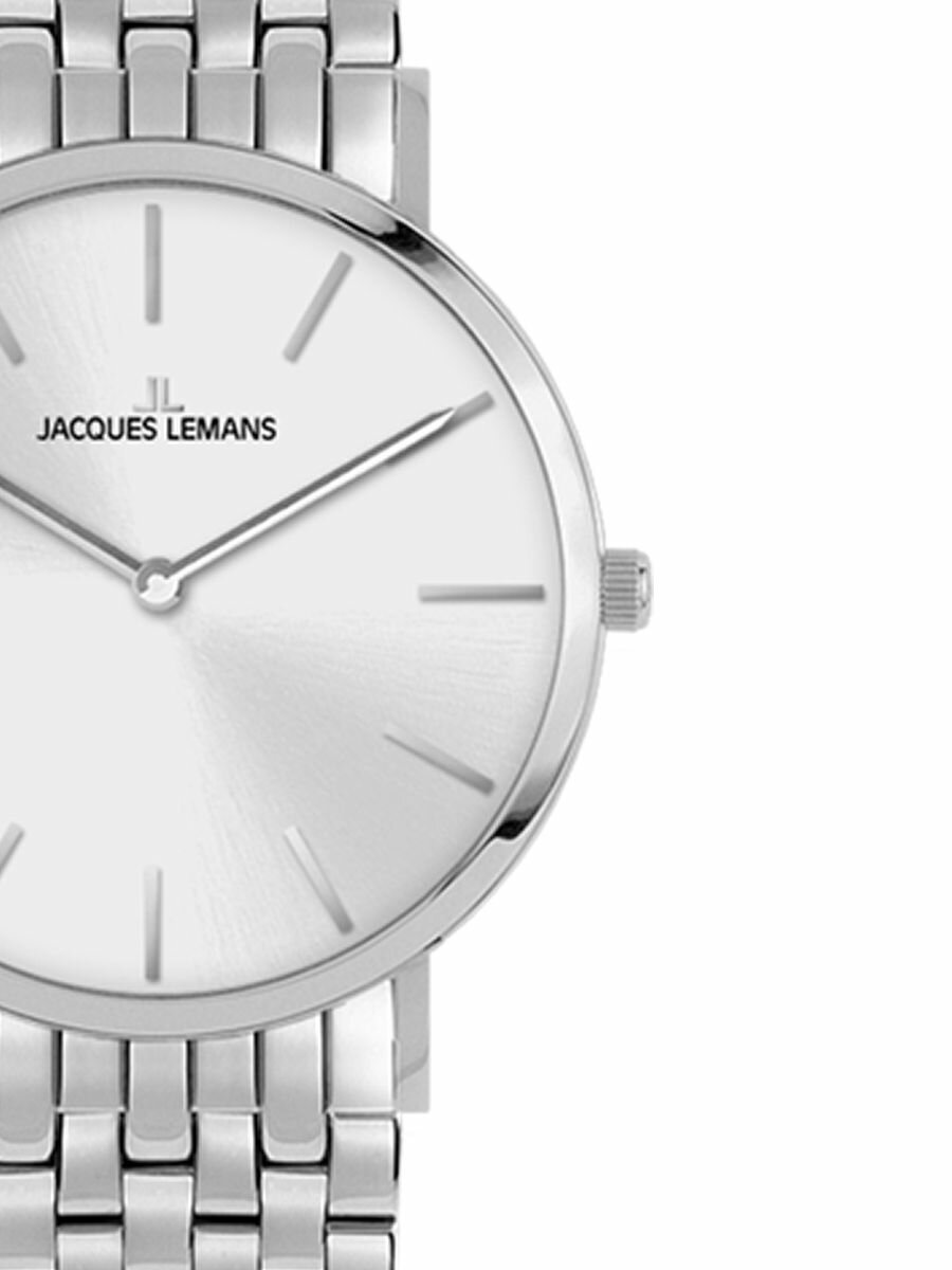 Наручные часы JACQUES LEMANS, серебристый, белый — фото 1