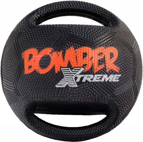 Игрушка для собак Zeus / Зевс Bomber Мяч малый, резиновый, черный, диаметр 11.4 см, жевательный для активных игр, зоотовары для животных