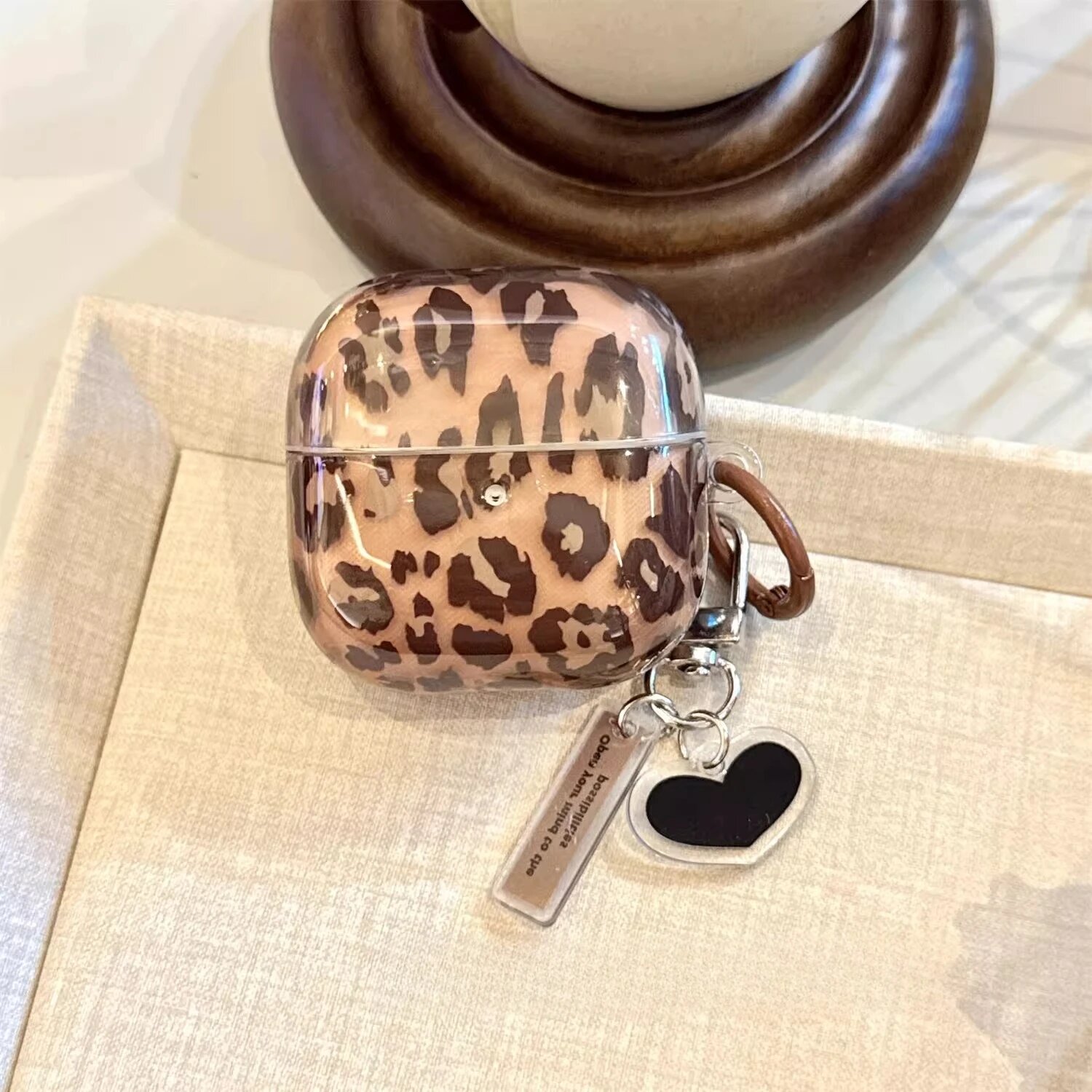 Чехол для наушников Huawei Freeclip2 FreeBuds 7i/6i/5i FreeBuds SE3/SE2, стильный чёрно-коричневый чехол для Samsung 3Pro buds live fe