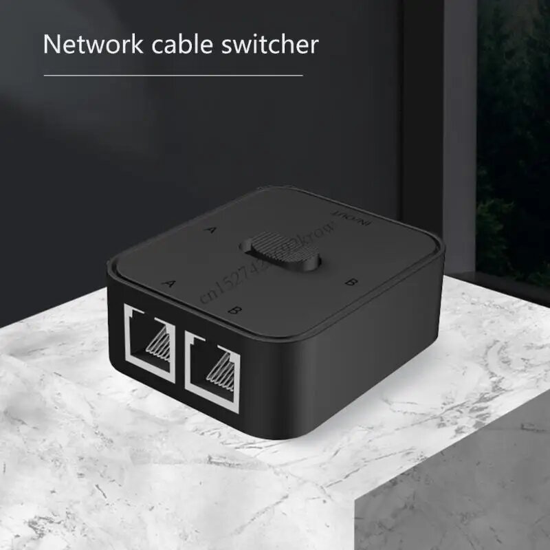 RJ45 Splitter R9CB 2-портовый коммутатор черный