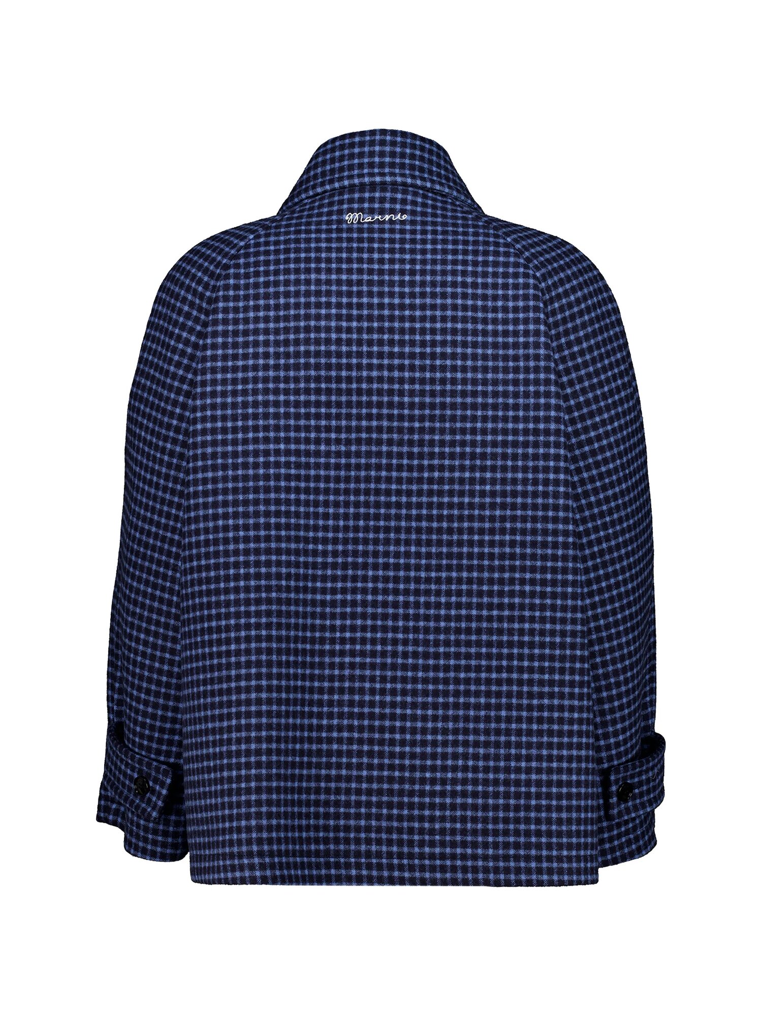Куртка Marni Buttoned checked jacket, размер 50, blue — фото 1