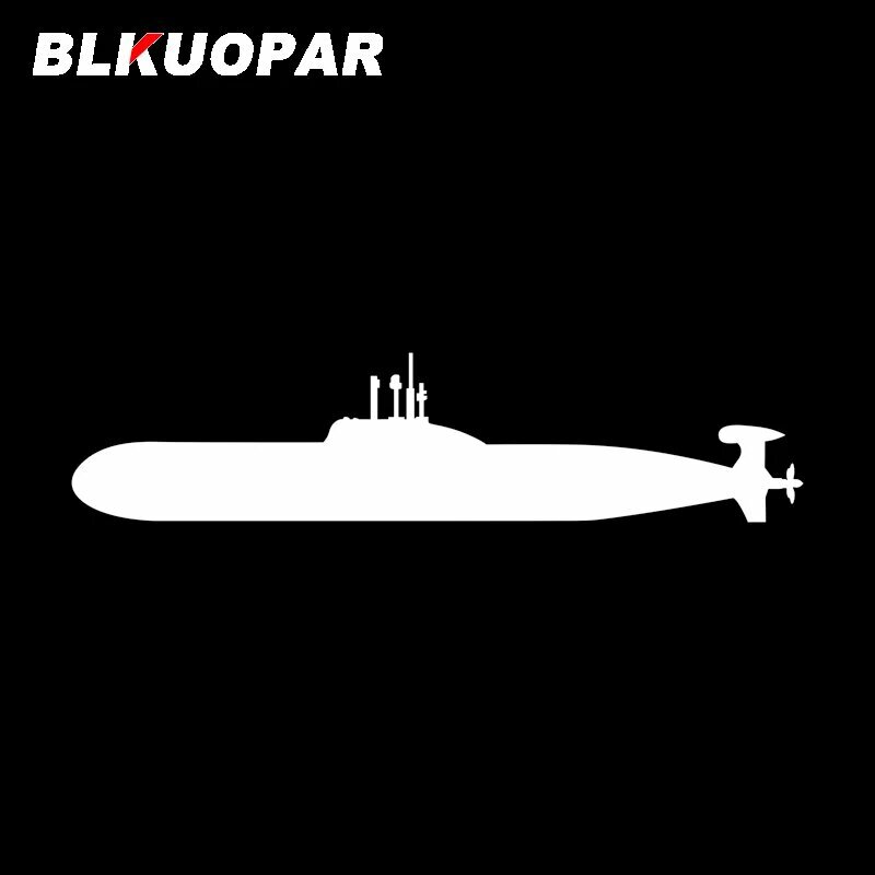 Наклейки BLKUOPAR на лобовое стекло, подводная лодка, White E