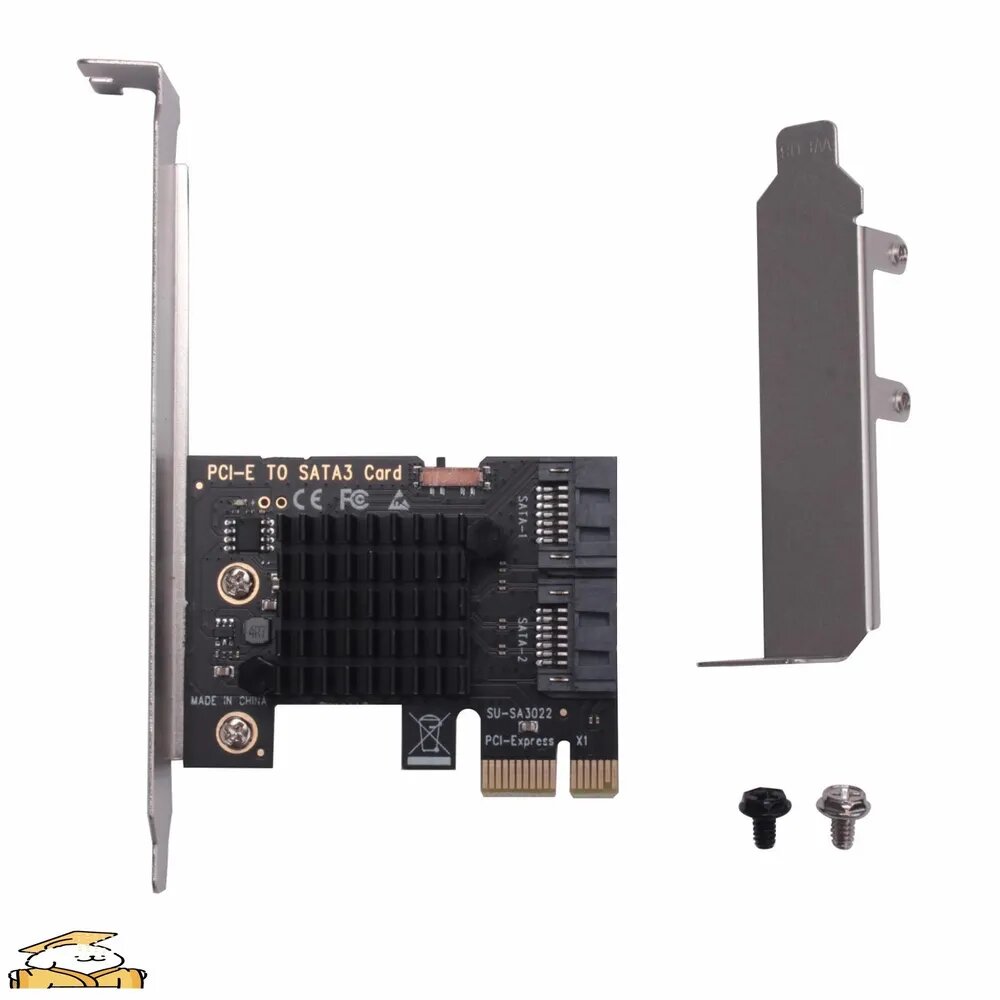 PCIe-SATA 3.0 6G SSD-адаптер PCI-E PCI Express X1 Контроллер для майнинга