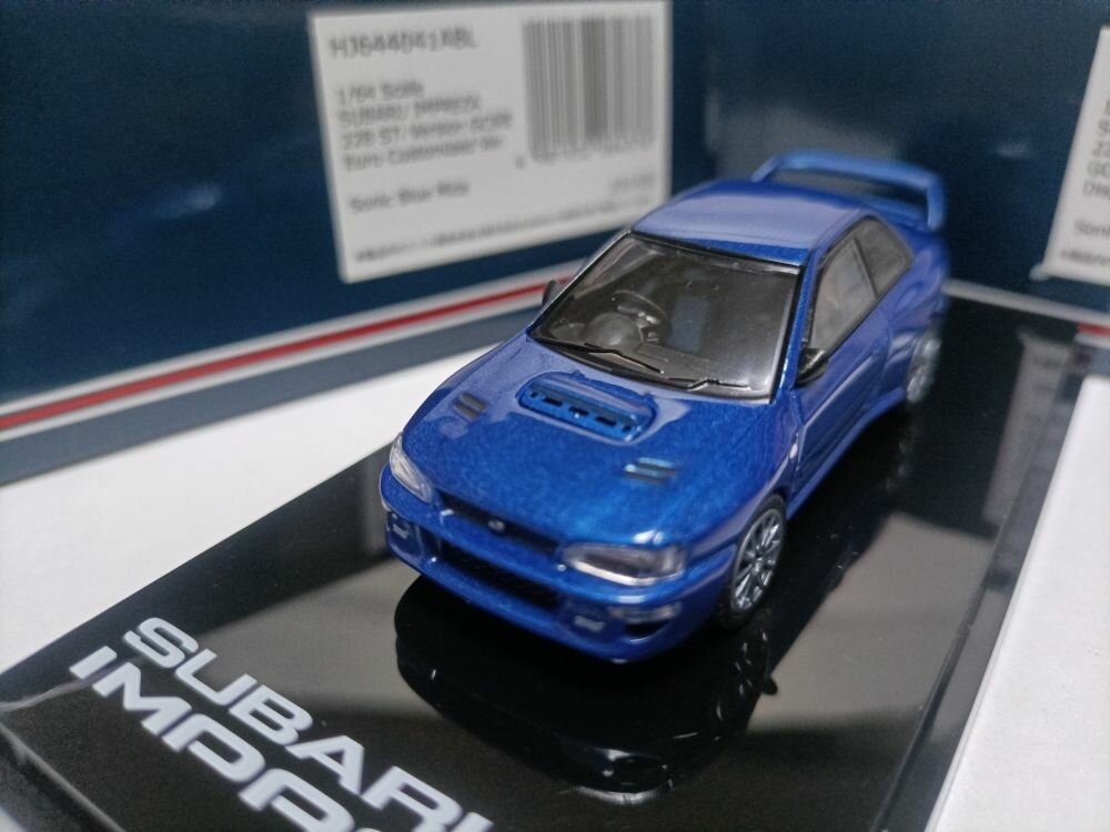 Hobby Japan Масштаб 1:64 Subaru Impreza STi 22B GC8 RA-R EJ20 Модель тюнингованного автомобиля