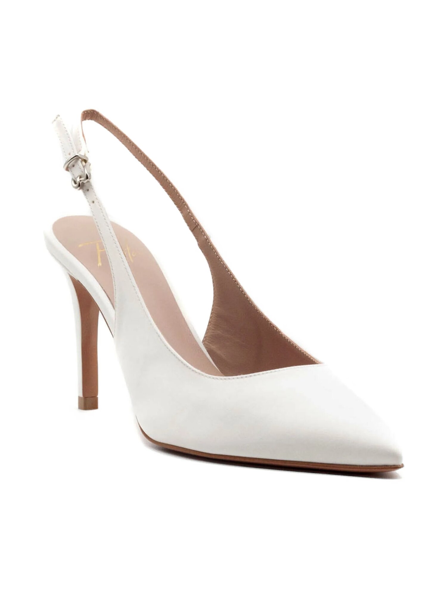 Босоножки Roberto Festa Tapered toe slingback sandals, размер 40, бежевый/белый — фото 1