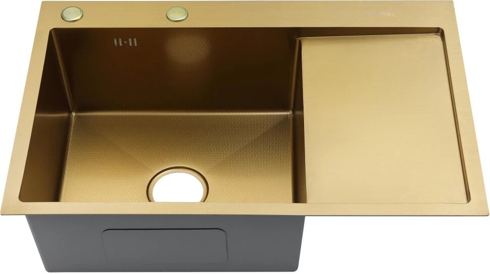 Кухонная мойка Fmark FSC6550C-L 65x50 см, золотой матовый