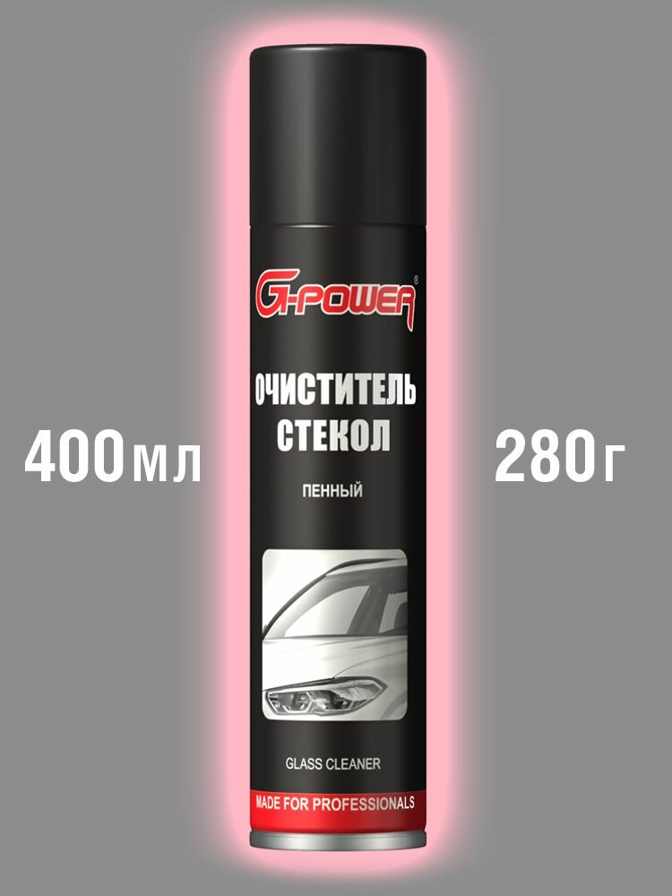Очиститель пенный Стекол, Зеркал и Фар 400мл G-POWER GP-303