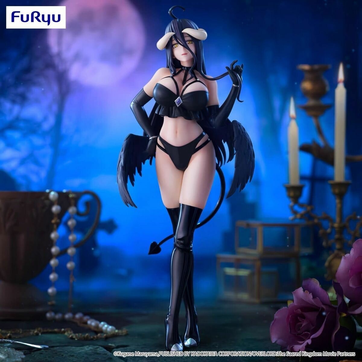 Фигурка FURYU: Альбедо из OVERLORD в демоническом костюме 26cm
