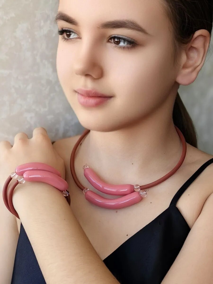 Чокер, стекло, муранское стекло