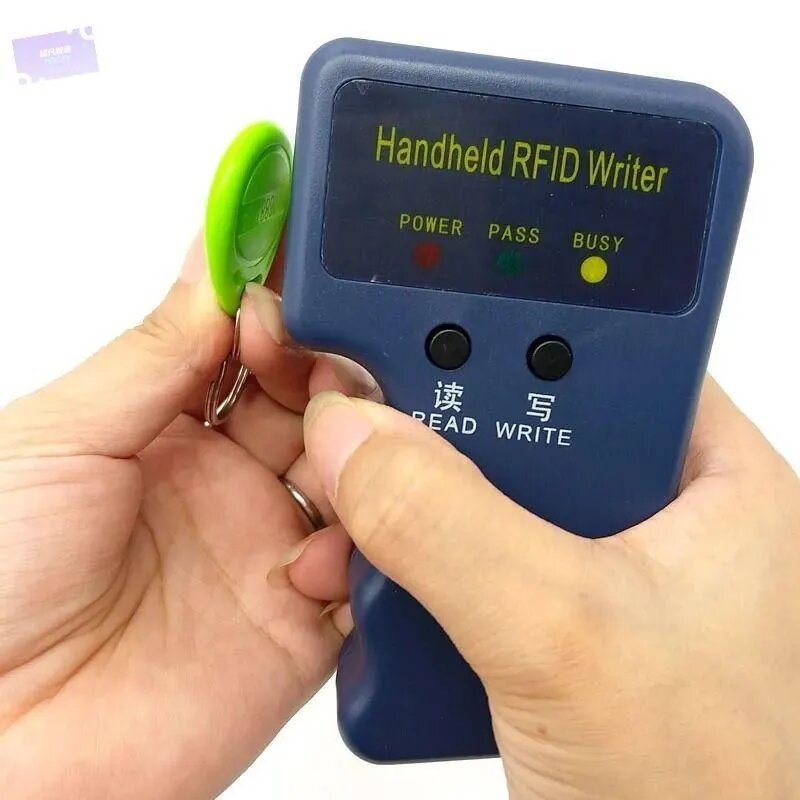 Handheld RFID Writer Reader Duplicator 125KHz RFID Key Card Copier Access Control System Blue — фото 1