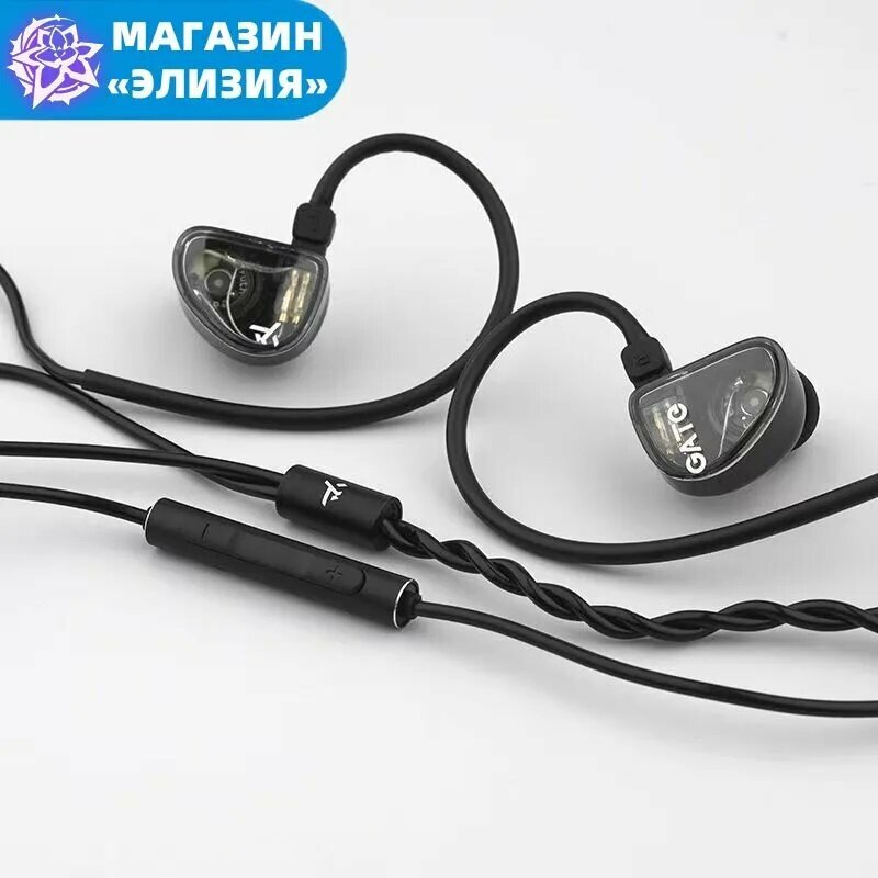 Truthear Наушники проводные с микрофоном, 3.5 мм, черный