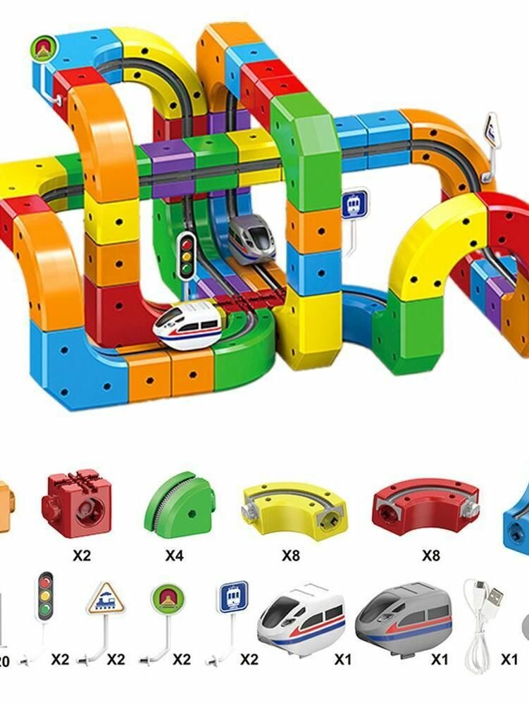 Детские игрушки-электрички, игрушки на американских горках