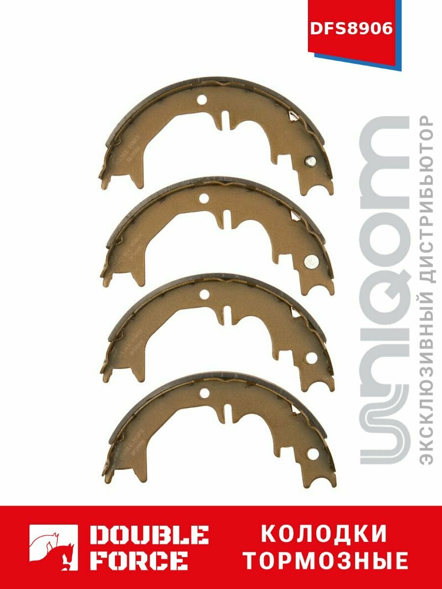 Колодки тормозные на стояночный тормоз барабанные TOYOTA 4RUNNER, FORTUNER, HILUX, LAND CRUISER 200, LAND CRUISER 80, LAND CRUISER PRADO 150 Double Force DFS8906