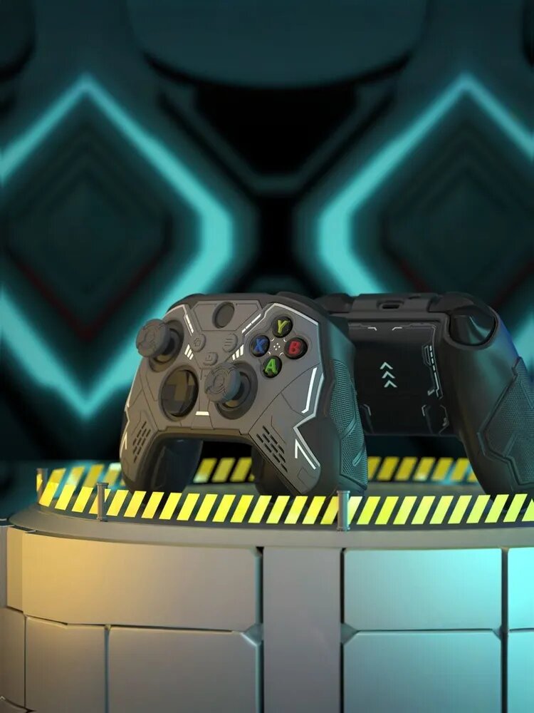 PlayVital Силиконовый чехол Stellar Mecha для Xbox Series X/S, антискользящий, чёрный и графитовый