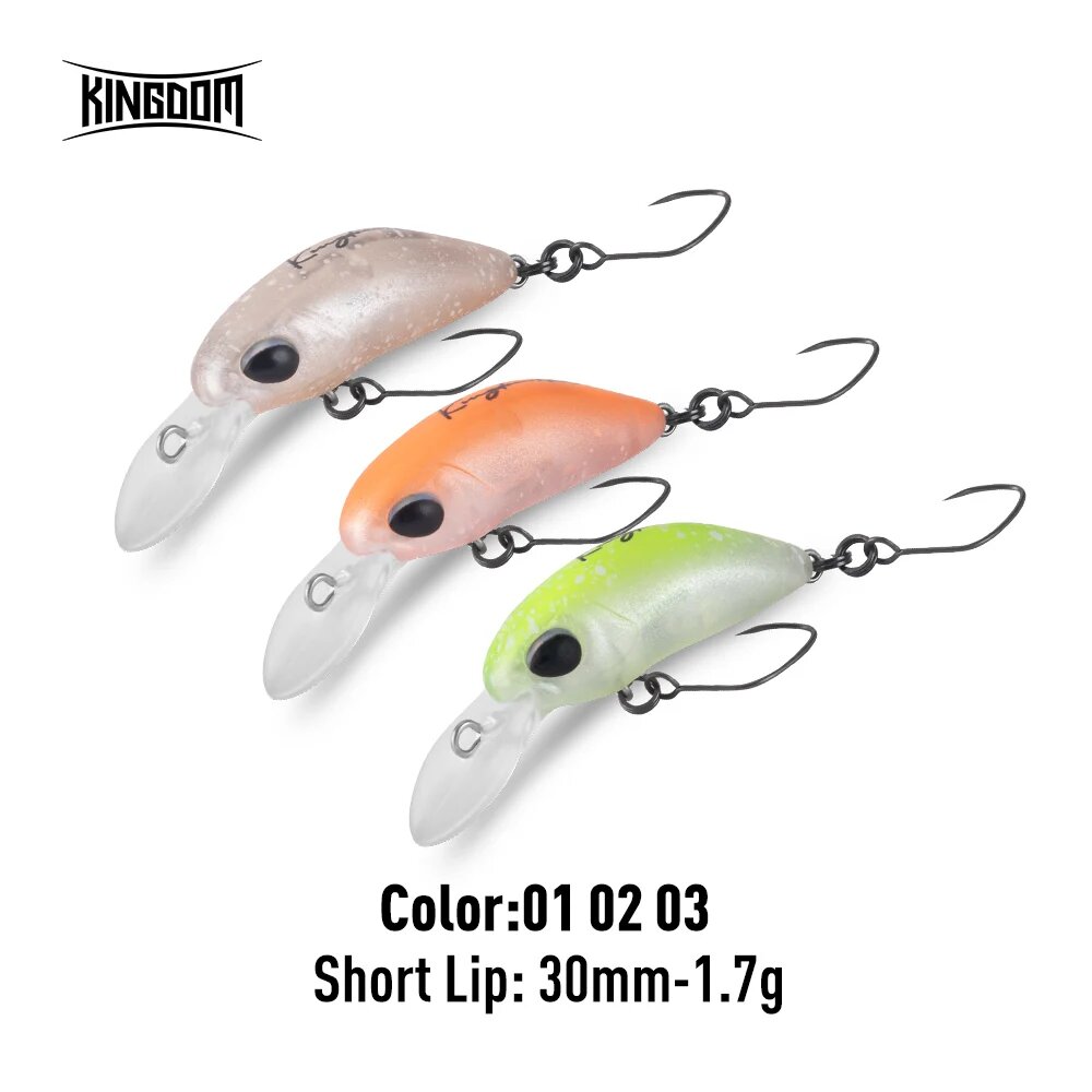 Приманка Kingdom Micro Minnow, 1.7g, Цвет: 01 02 03