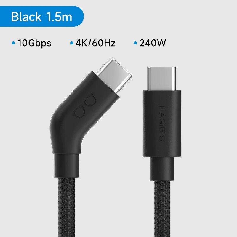 Кабель USB-C Hagibis Для Зарядки И Передачи Данных, Совместимый Со Смарт-очками AR, 4K60Hz