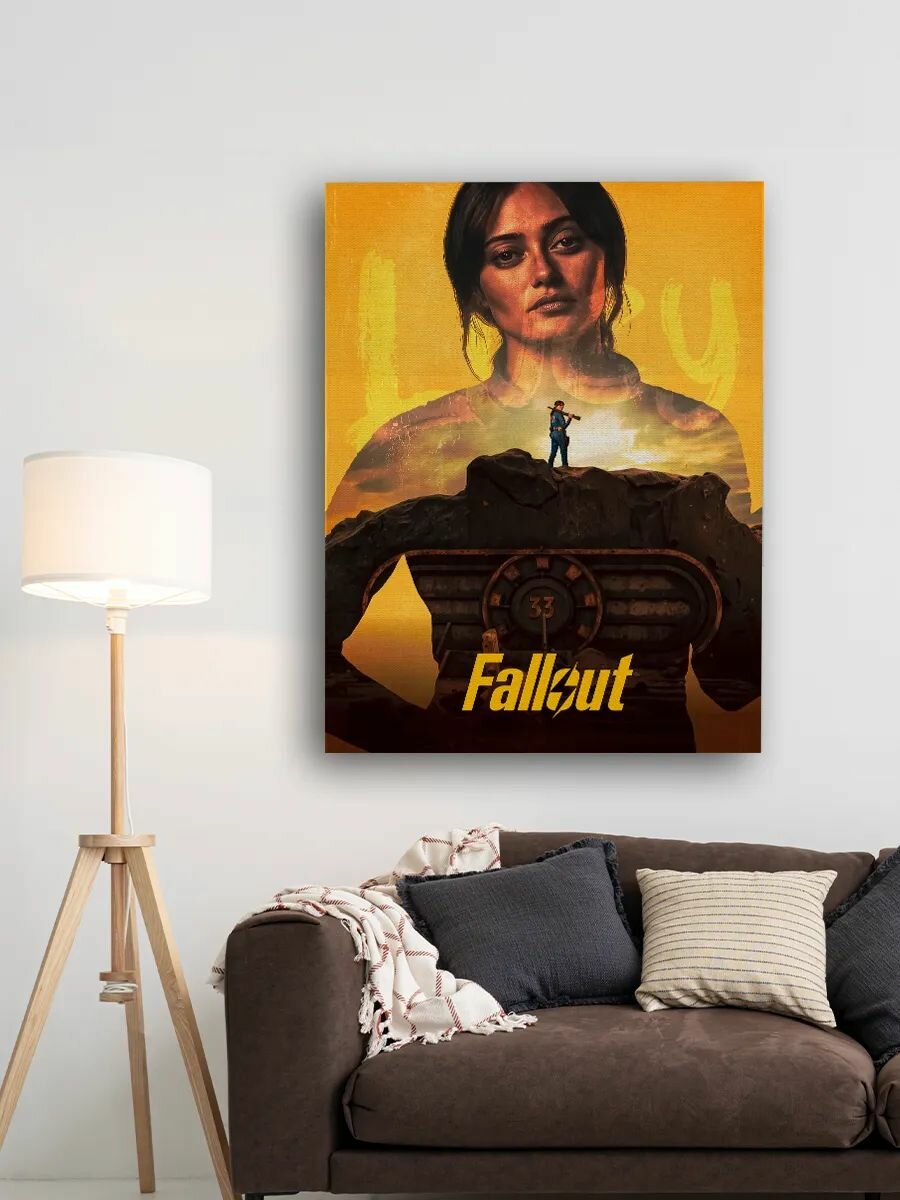Картина на стену Fallout, на подрамнике, 1шт, 55х38 размер. — фото 1