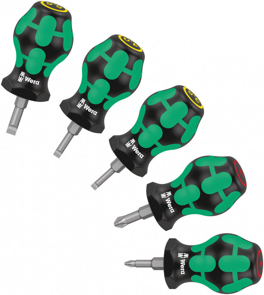 Набор коротких отверток WERA Stubby Set 1, 008870