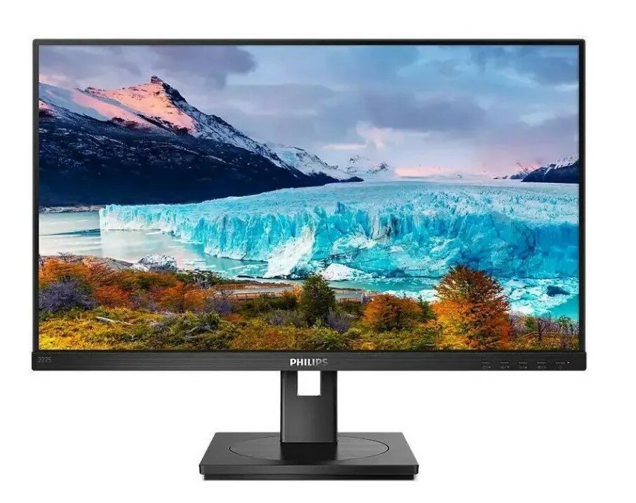 Монитор Philips 21,5" 222S1AE, 16:9, IPS, FHD, 4ms, 250cd, 75Hz, VGA, DVI, HDMI, DP, SPK, HAS