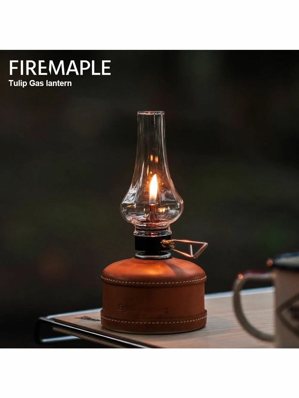 Fire-Maple Ультралегкая газовая лампа Tulip вес 84 г, с абажуром из боросиликатного термостекла и плавной микро-регулировкой пламени для кемпинга и туризма