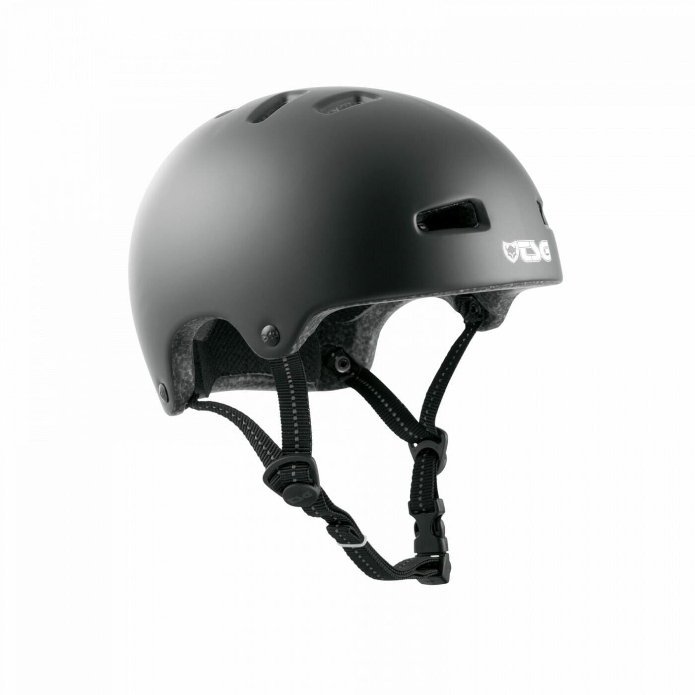 DECATHLON шлем защитный TSG Nipper Mini Solid, черный, размер 2XS/XS (52-54 см)