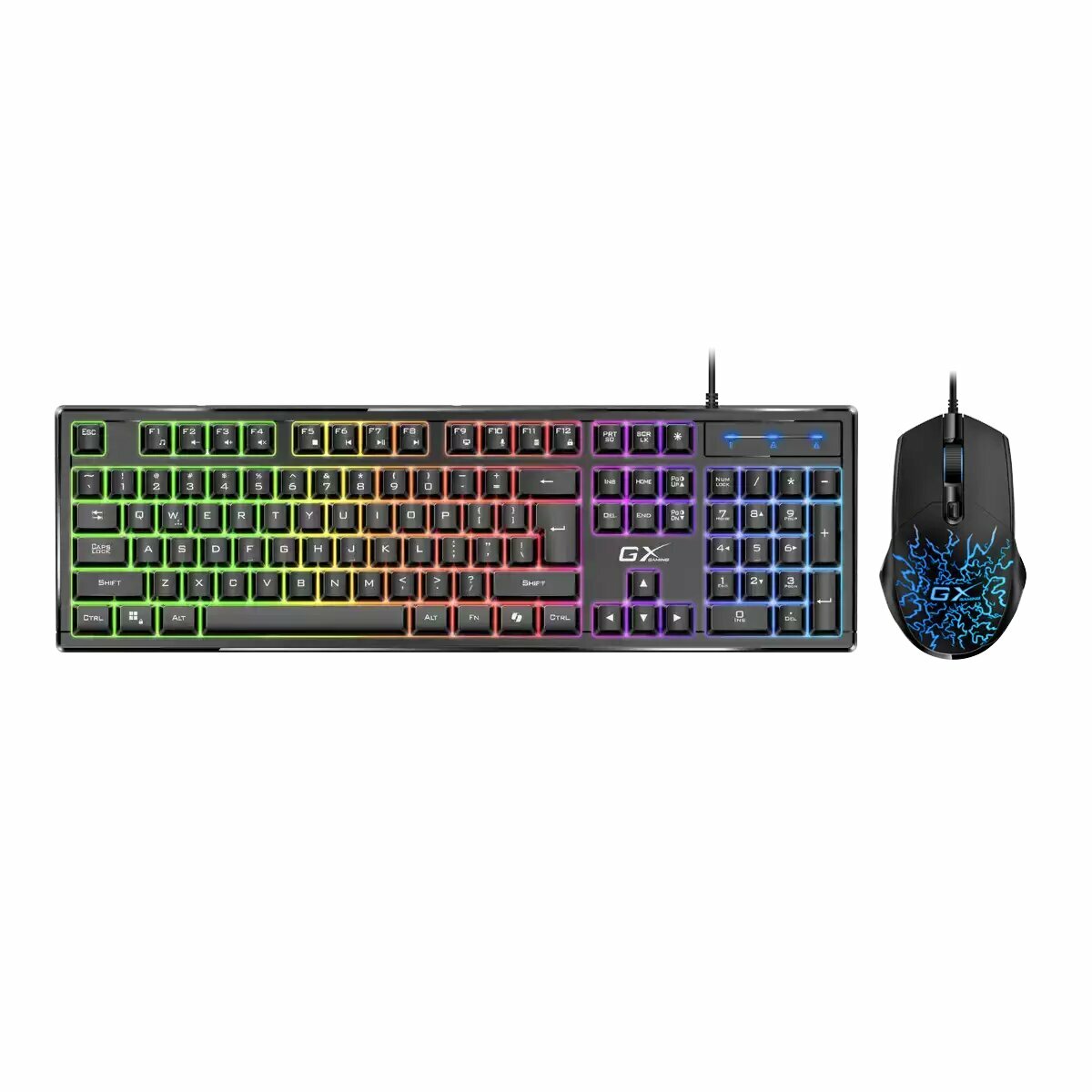 Игровой набор Genius Scorpion KM-GX3 RU, клавиатура + мышь, проводной, с подсветкой