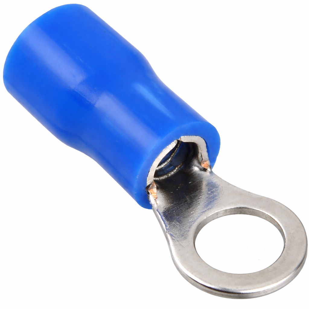 Наконечник Generica НКИ 2-4 кольцевой, латунь, синий, изоляция ПВХ, луженый, 1.5-2.5мм, 100шт