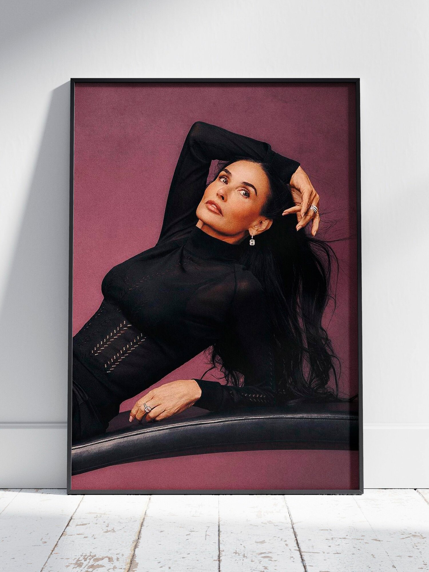 Плакат на стену для интерьера Деми Мур (Demi Moore 25) - Постер по актеру фильма, кино, сериала формата A4 (21x30 см)