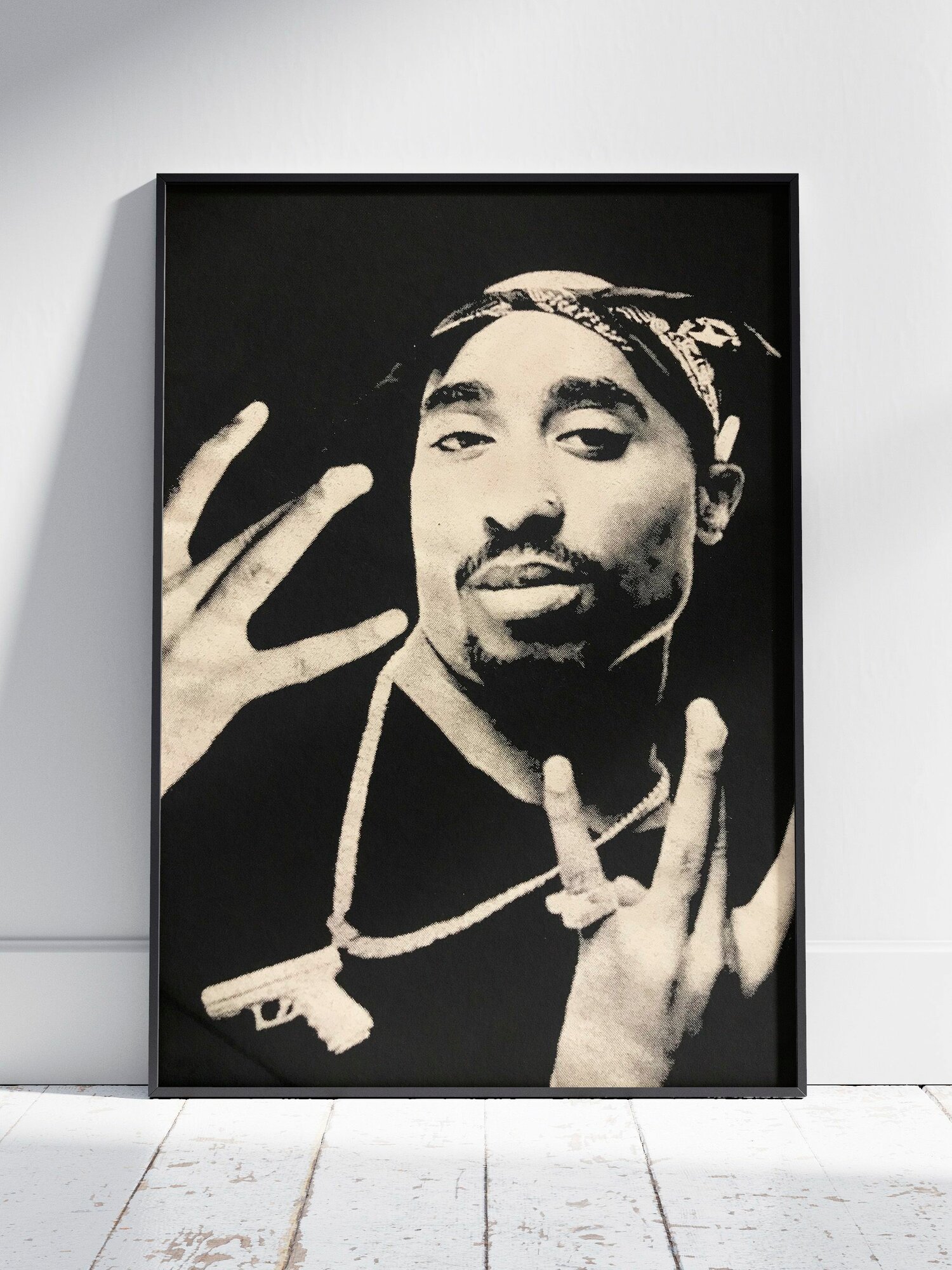 Плакат на стену для интерьера Тупак Шакур (Tupac - 2pac 6) - Постер по музыке и артисту формата A4 (21x30 см)