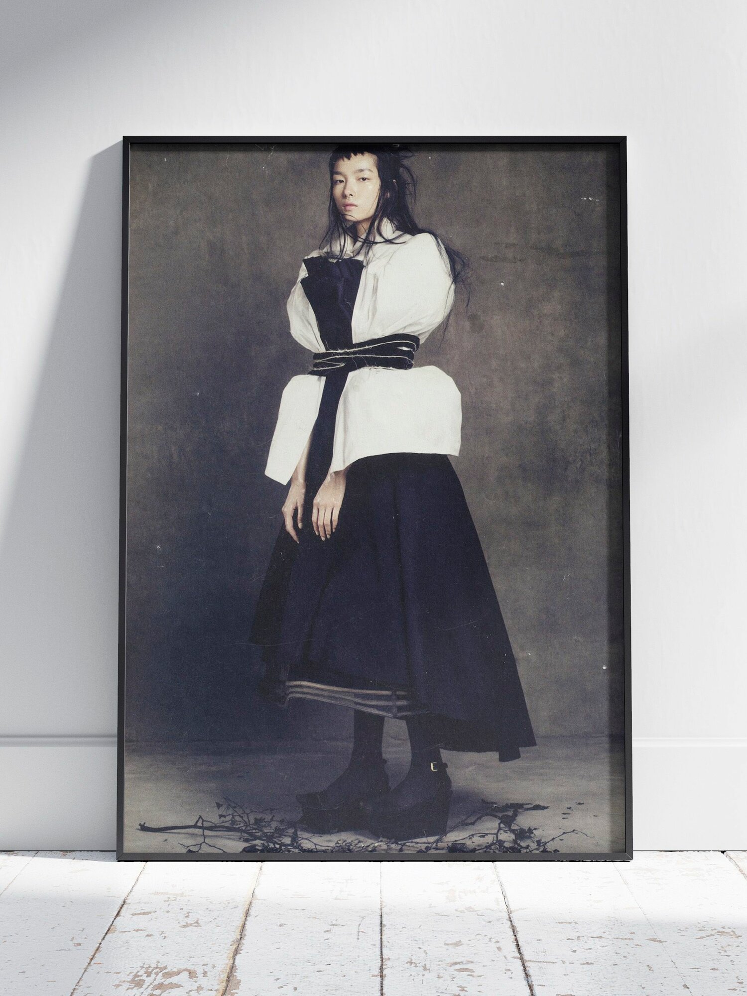 Плакат на стену для интерьера Йоджи Ямамото (Yohji Yamamoto 2) - Постер по модели, бренду и моде формата A4 (21x30 см)