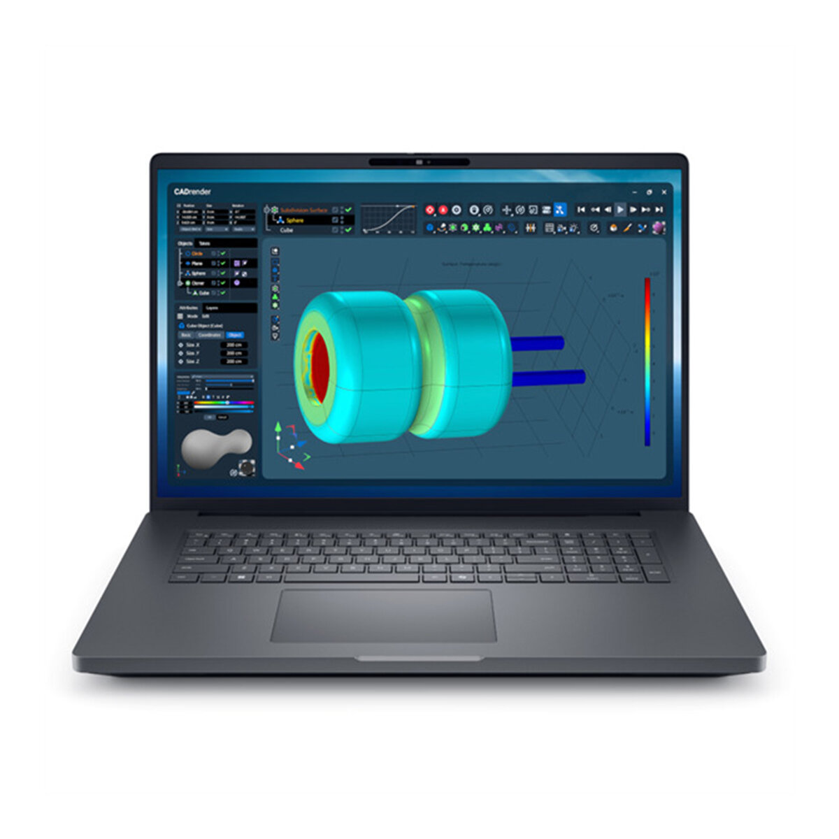 Ноутбук Dell Pro Max 18 Plus MB18250 18 QHD+/Ultra7 265HX/64GB/1TB/RTX PRO 3000/Linux/серый