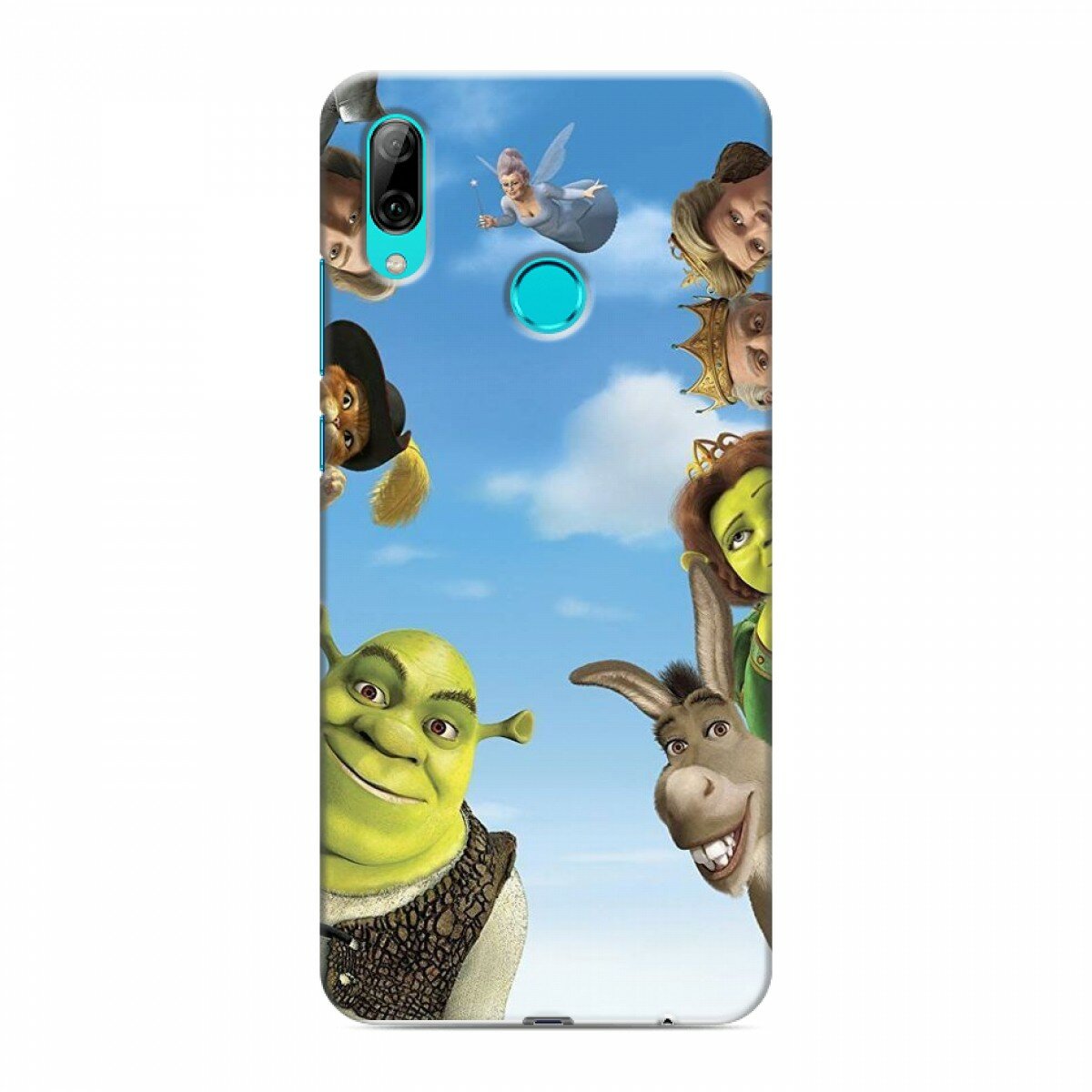 Чехол для Huawei P Smart (2019) с принтом для детей со Шреком фон (Хуавей П Смарт 2019)