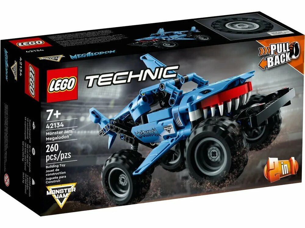 Лего Technic серия, LEGO 42134 Monster Jam Megalodon, lego конструктор для мальчика, лего для девочек