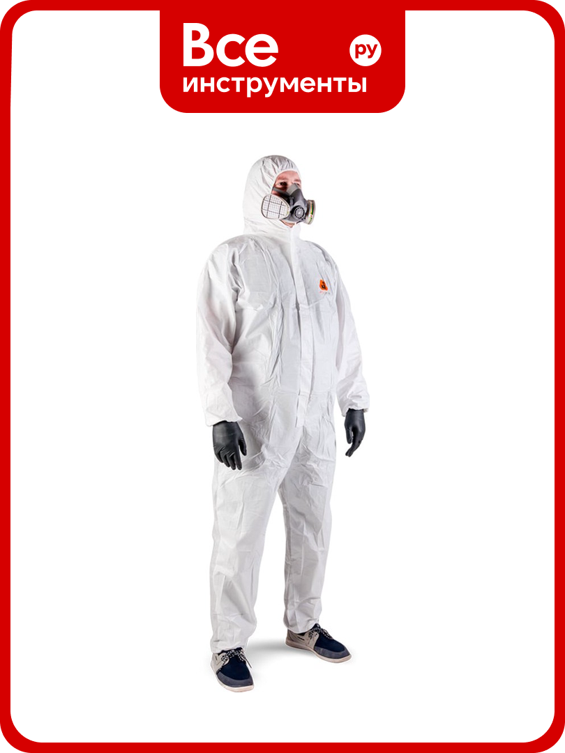 Комбинезон хим. защиты Jeta Safety из нетканого материала МР, плотн.65 г/м², разм. XXL/54-56, JPC-60-XXL