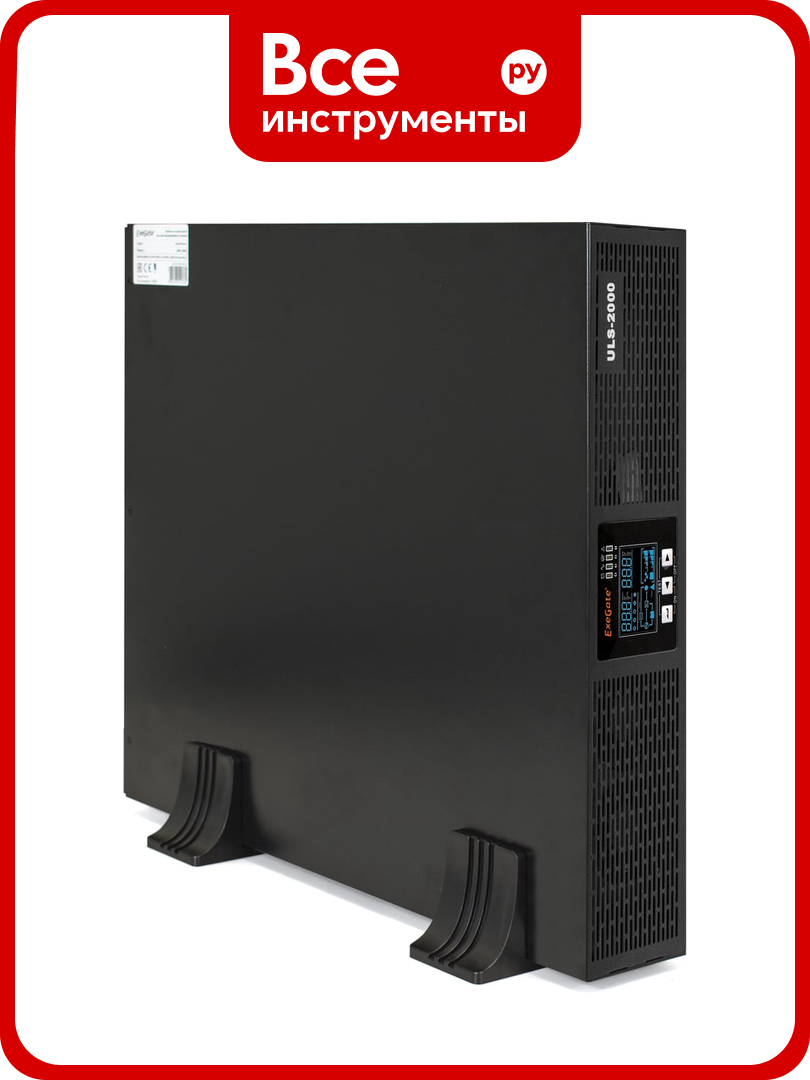 Источник бесперебойного питания ExeGate PowerExpert ULS-2000, on-line, LCD, AVR, USB, RS232