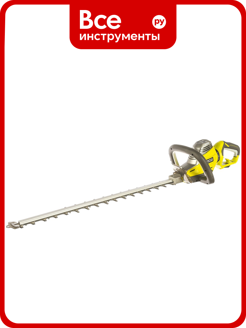 Электрический кусторез Ryobi RHT8165RL 5133003649, легко, с поворотной рукояткой и двусторонним ножом, бытовой класс