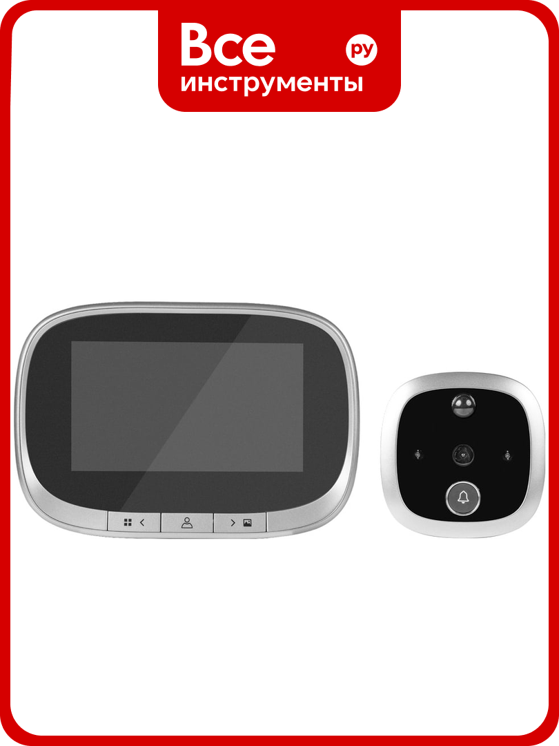 Видеоглазок c датчиком движения Novihome FOCUS 4 KIT. Запись фото/видео. Работа от батареи до 3 месяцев