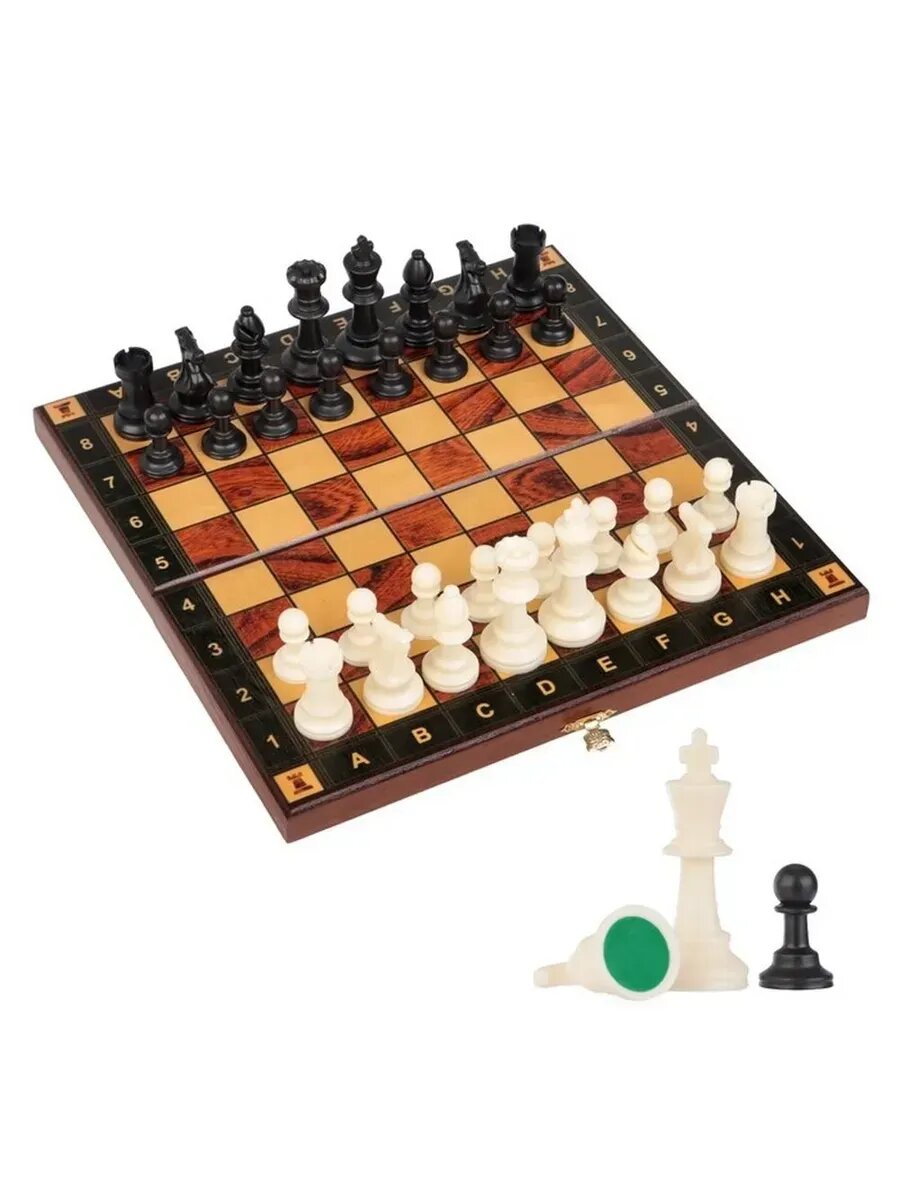 Современный пластиковые шахматы с фигурками до 7.5 см