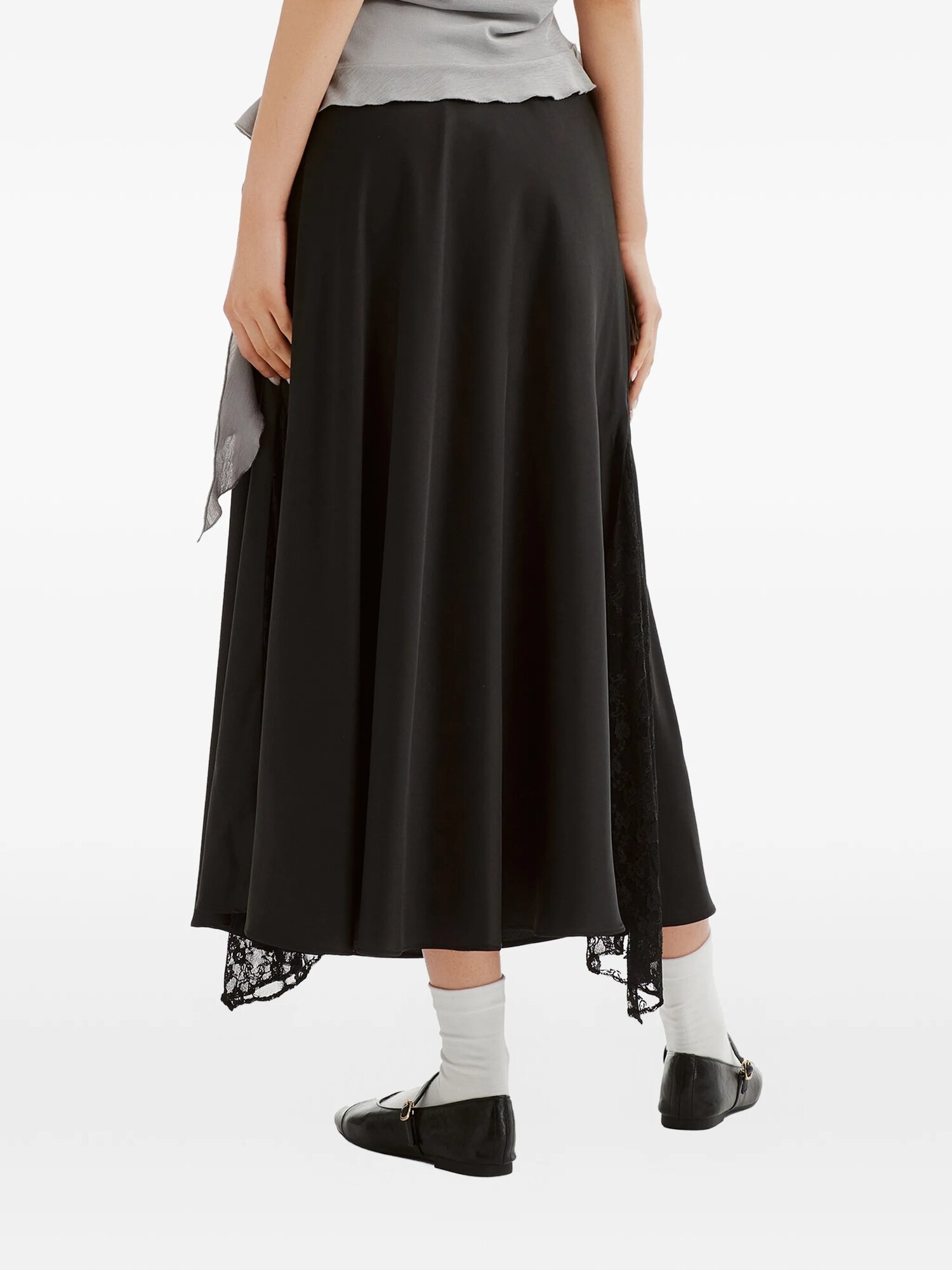Юбка tout a coup Lace-insert asymmetric skirt, размер 42 — фото 1
