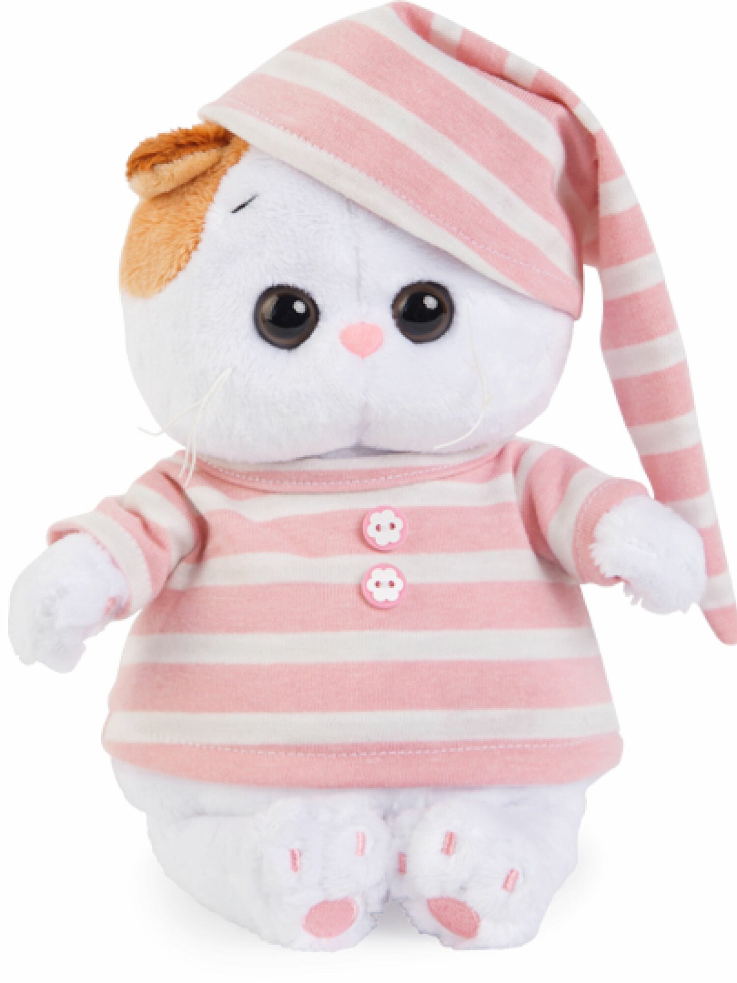 Мягкая игрушка Кошечка Ли-Ли baby в полосатой пижамке