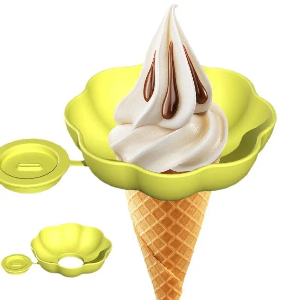 Держатель для мороженого силиконовый, Yellow, Светло-желтый