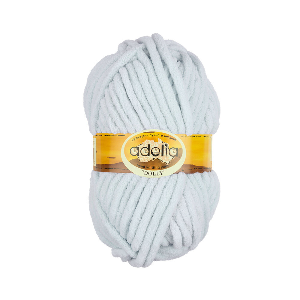 2 шт. Пряжа ADELIA "DOLLY" 100% полиэстер 1 шт. х 100 г 40 м 3 м №04 св. голубой