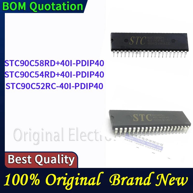 STC90C58RD+40I-PDIP40 STC90C54RD+40I-PDIP40 STC90C52RC-40I-PDIP40 В наличии STC90C54RD-40I-DIP