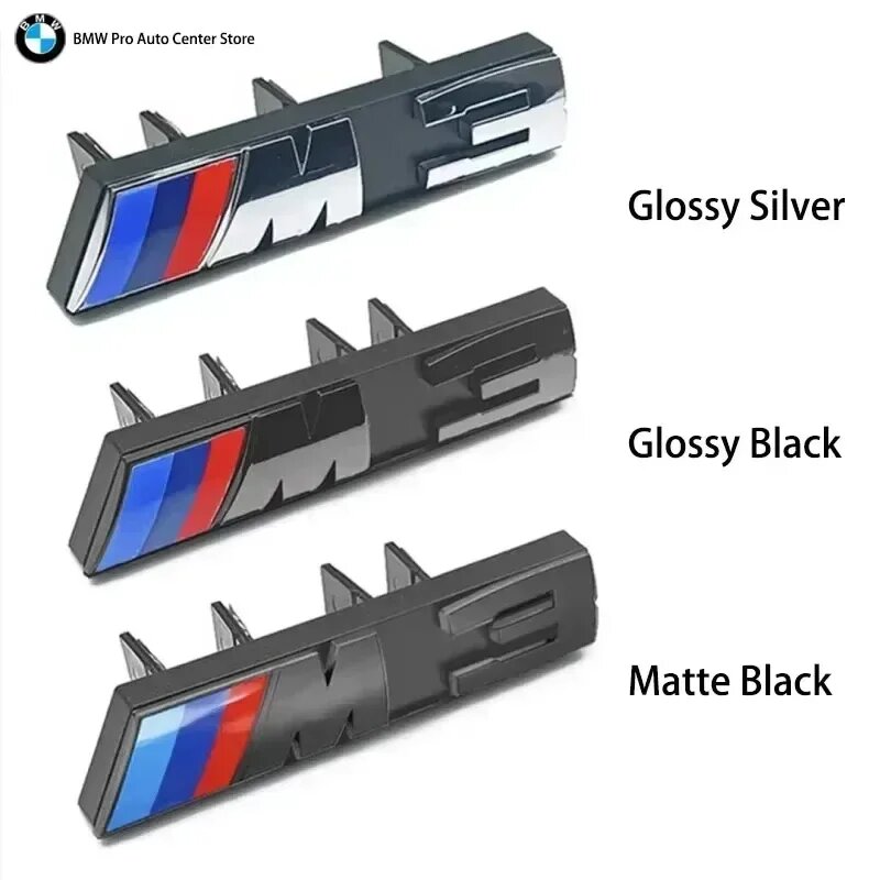 BMW M3 эмблема на решетку, Matte Black