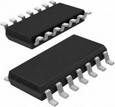 74HC00D, Логическая ИС, Четыре логических элемента 2И-НЕ SO-14 / 4 штуки