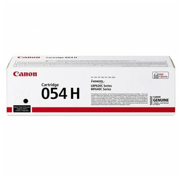 Картридж лазерный оригинальный Canon 054HBk (3028C002AA), 3100 стр, черный
