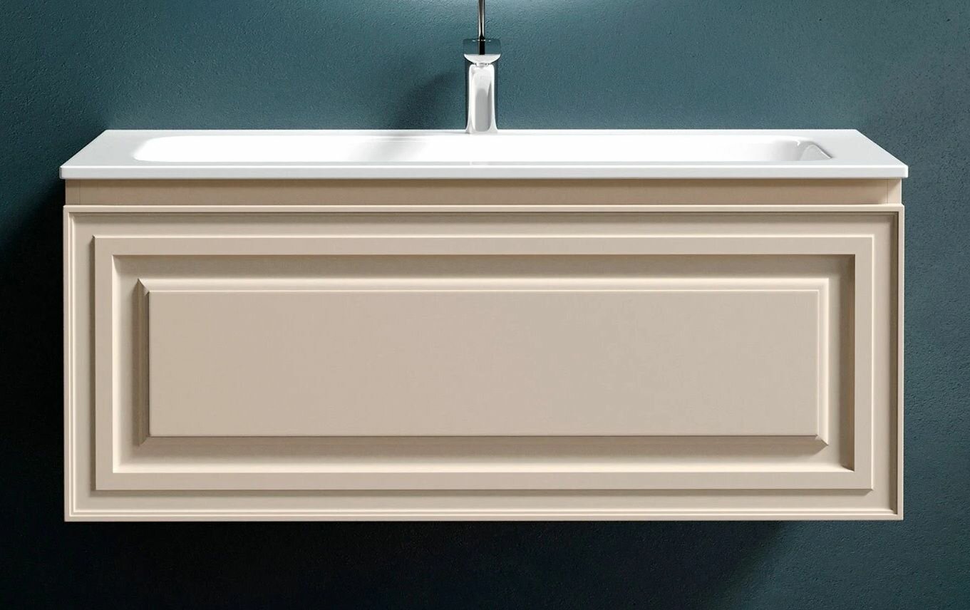 Тумба с раковиной Sancos Very 90 beige soft раковина Grace 91 CN7019