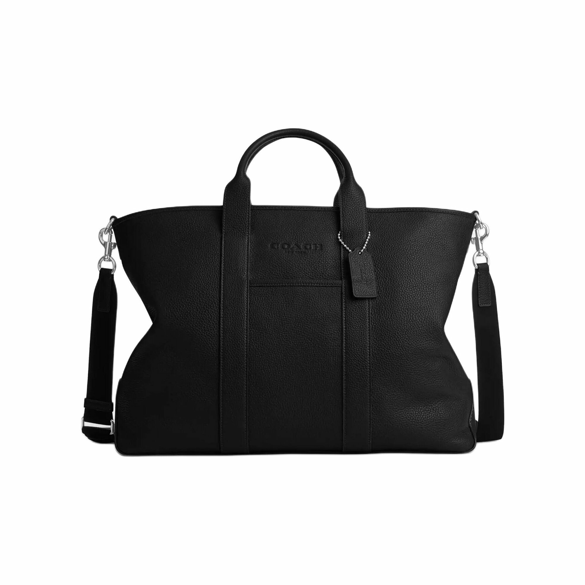 Сумка Coach, фактура матовая, черный — фото 1