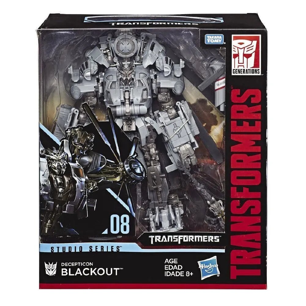 Трансформеры Игрушка хасбро 08 Blackout Leader Class Transformers Studio Series Transformers: The Movie
