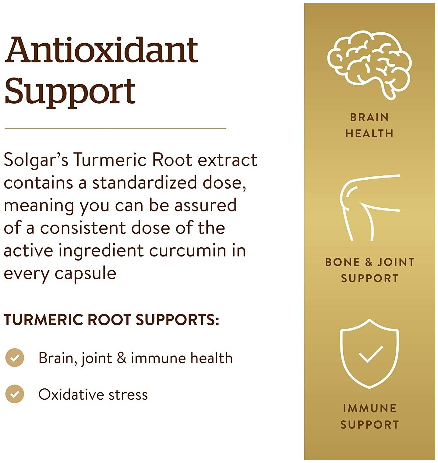 Solgar Standardized Turmeric Root Extract, 60 капс. — фото 1